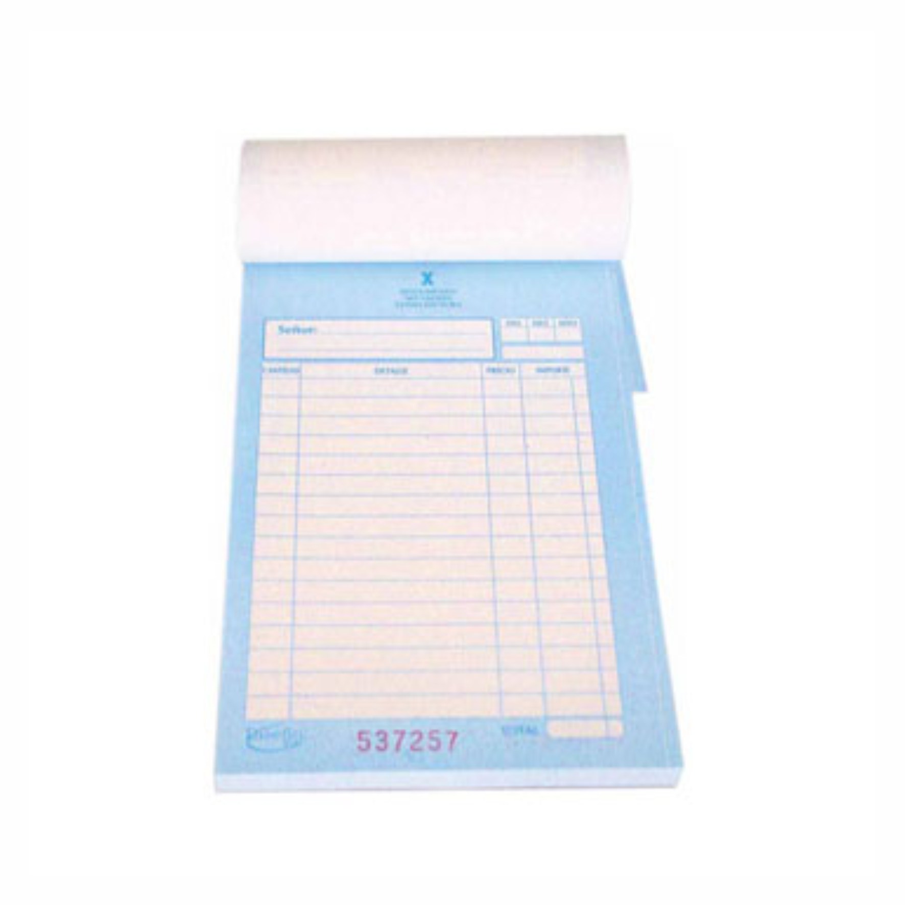 Talonario Diseño Neutro Economico Duplicado Chico 50 h - IDAS