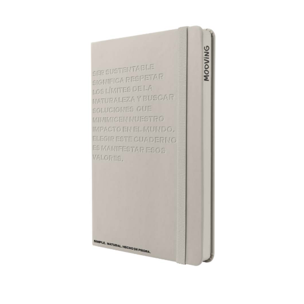 Cuaderno Mooving Notes Stone A5 Tapa Dura 96 h rayas - IDAS